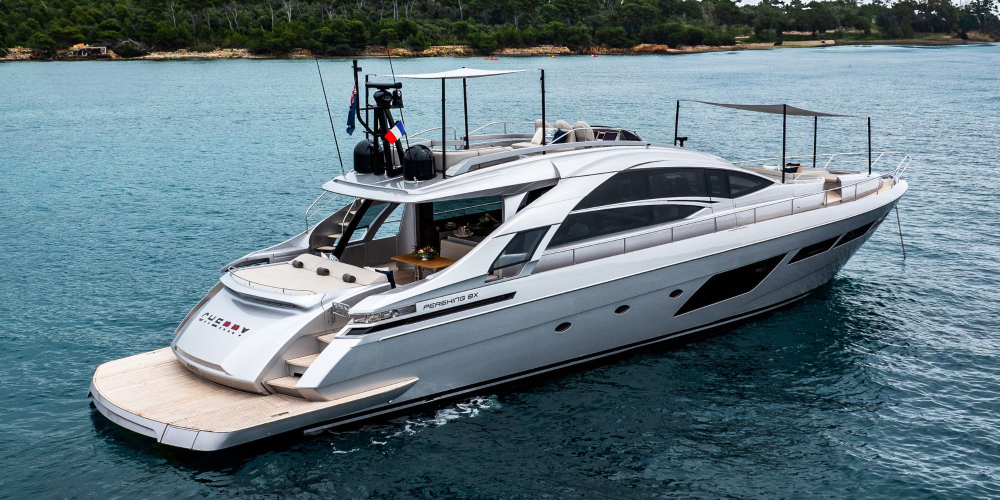 Pershing 8X CHERRY – Yacht for Charter | BGYB